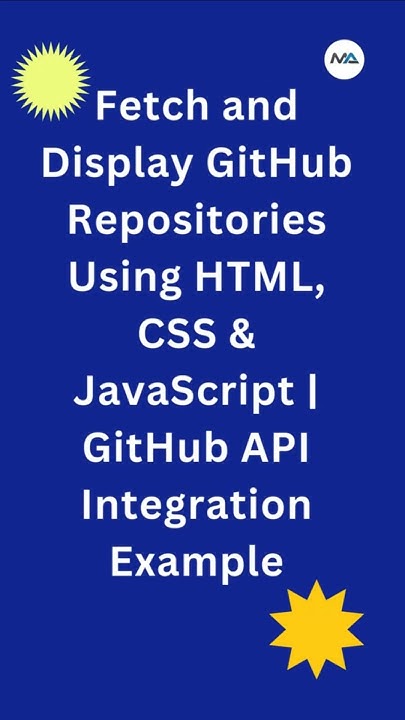 🚀 Fetch GitHub Repositories in 60 Seconds! ⏱️ (HTML, CSS, JavaScript) - YouTube