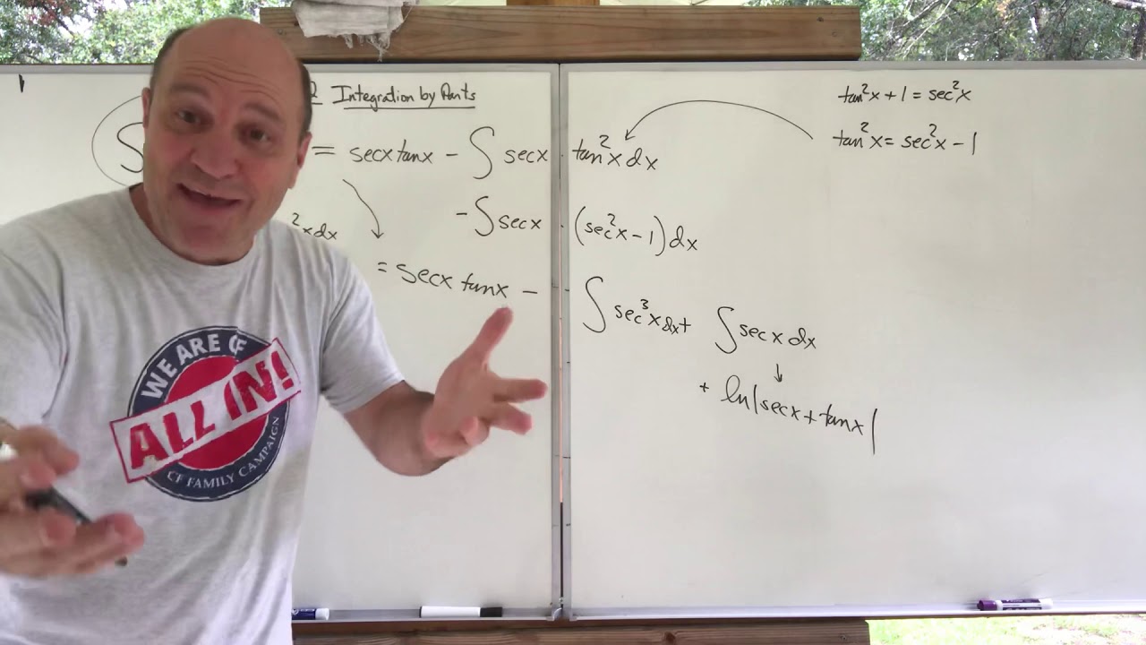 Calculus 2, Ch 8.2, integrate secant cubed - YouTube