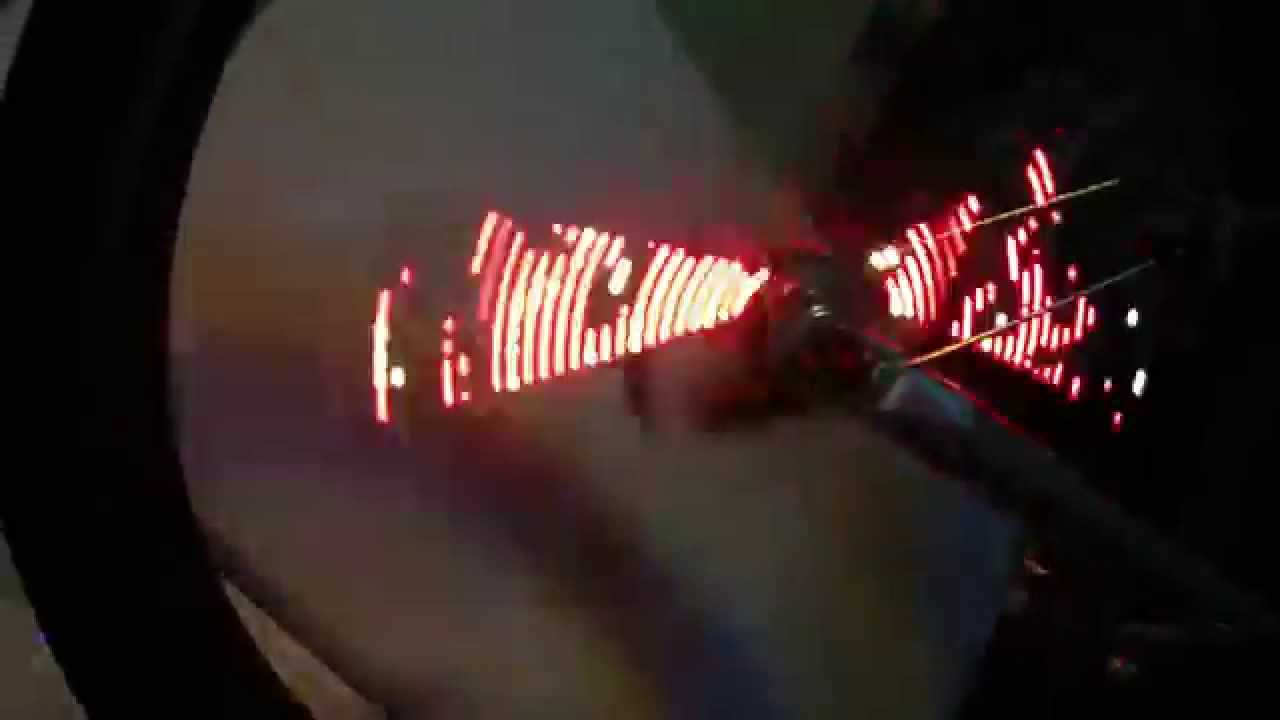 animated led bike wheel light - YouTube