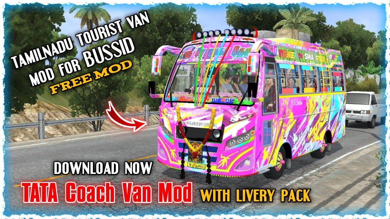 Tata 407 coach van mod release || Tamilnadu tourist van mod for BUSSID ...