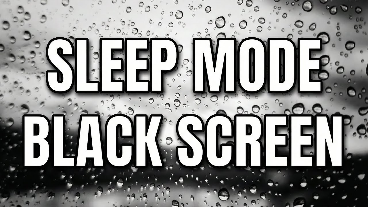 1 HOUR Instant Sleep: Black Screen Rain & Distant Thunder | Melatonin ...