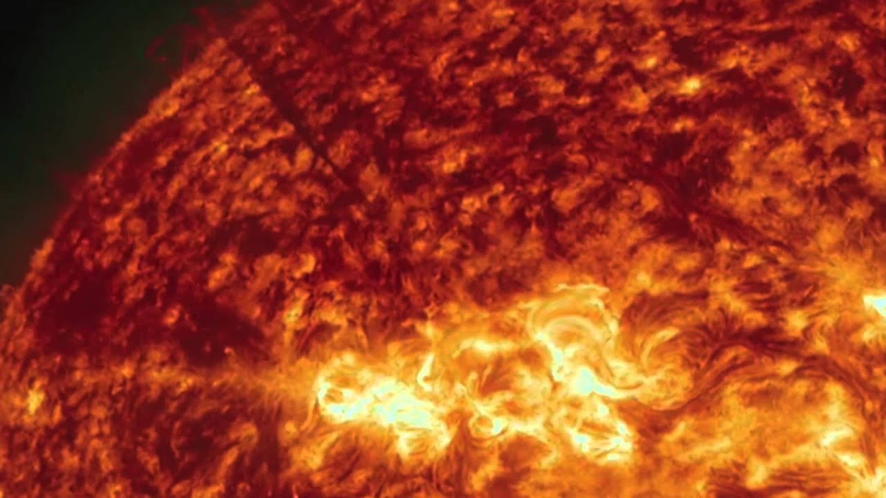 'Gushing' Hot Plasma Erupts From Sun | Video - YouTube