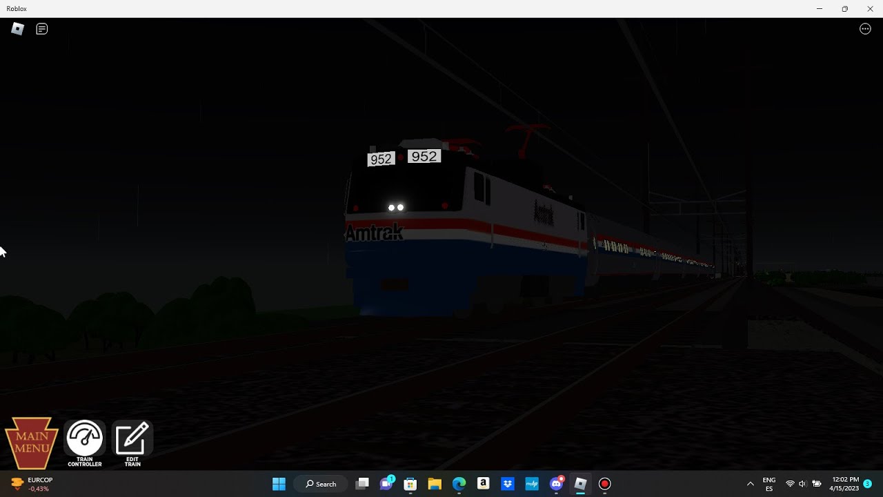 Roblox NEC Amtrak AEM-7 Metroliner Service - YouTube