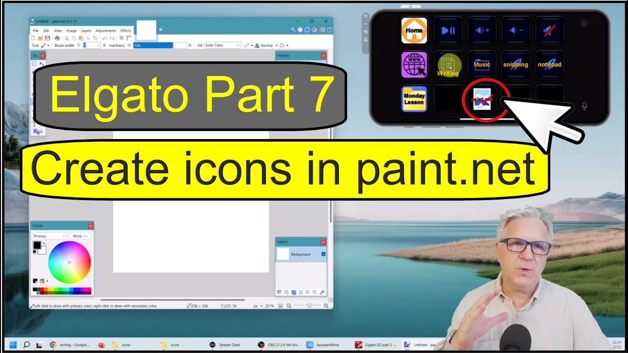 Elgato part 7 - Create icons in paint.net - YouTube
