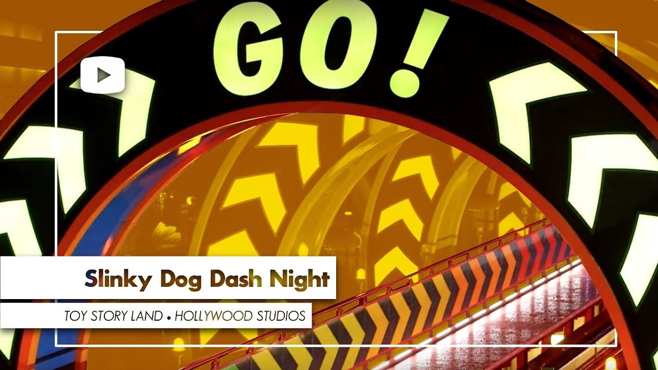 Slinky Dog Dash FULL RIDE POV at Night, Toy Story Land, Disney's ...