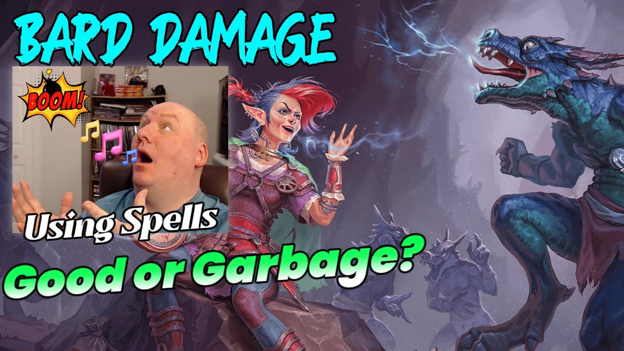 SPELL DAMAGE: Base Bard D&D 5.24 2024 Player's Handbook - YouTube