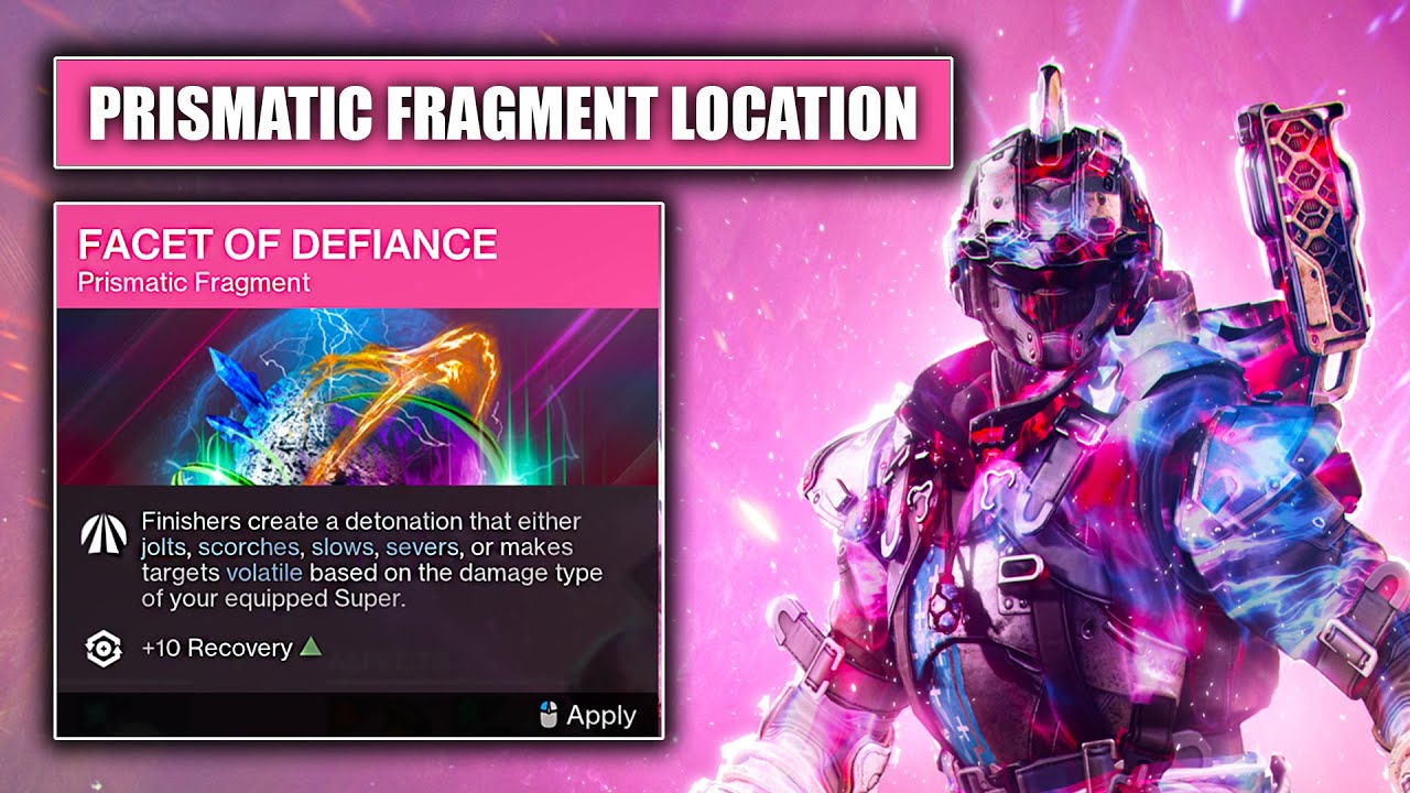 Facet of Defiance PRISMATIC fragment Location - YouTube