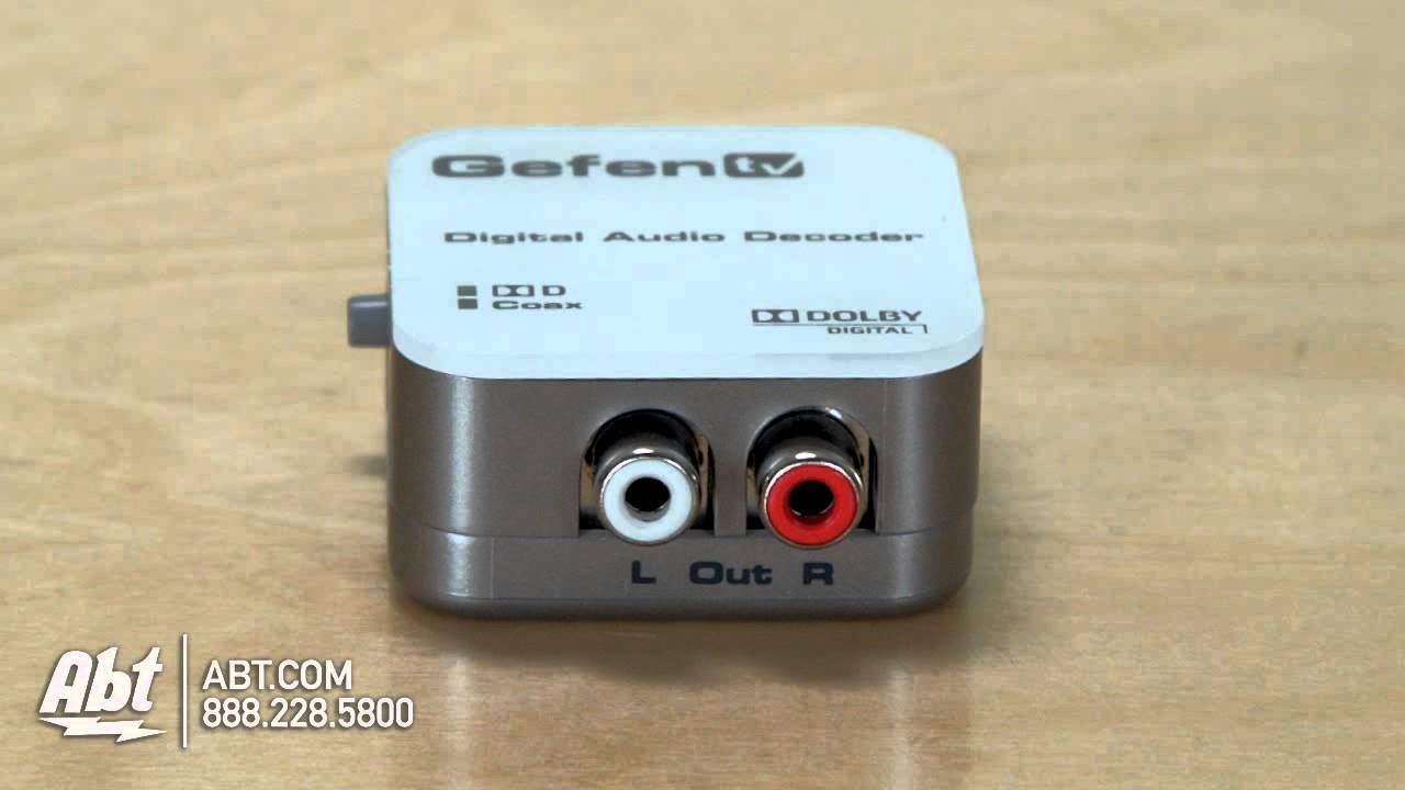 GefenTV Digital Audio Decoder GTVDD2AA Overview - YouTube