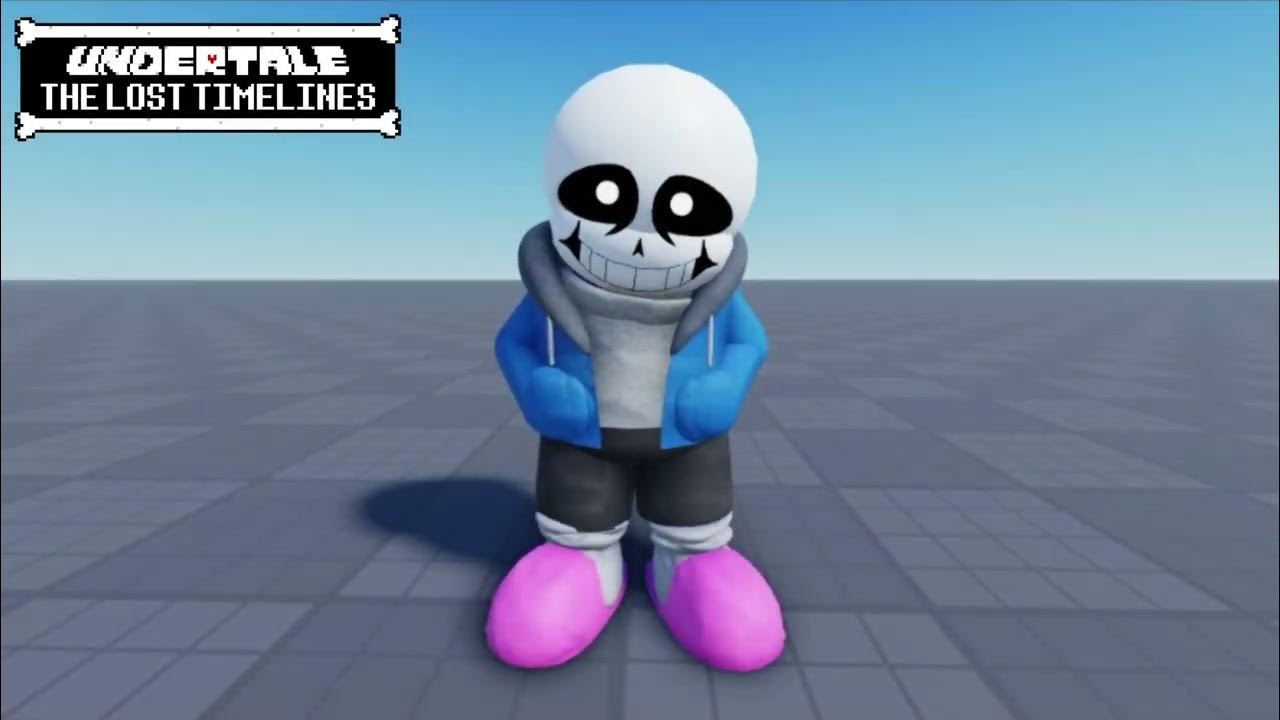 Undertale The Lost Timelines Classic Sans Model Youtube