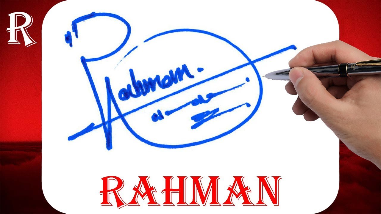A R Rahman Signature Collection
