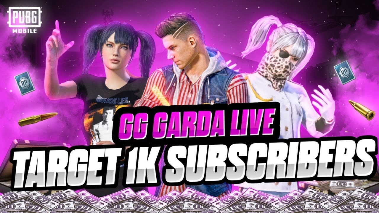 🔜💥Target To Achieve 1k With GG乡GardaYT🔥#gardagaming #bgmi ...