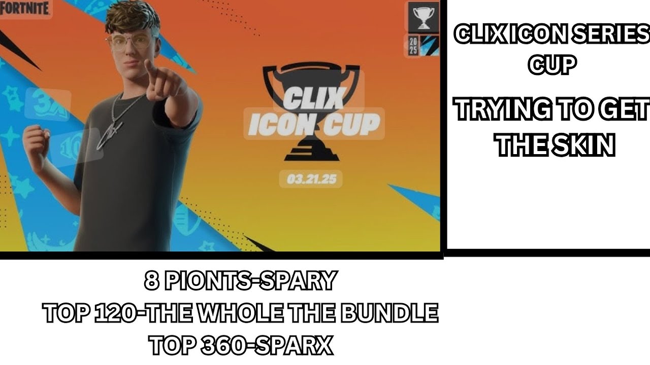 🔴 LIVE - CLIX ICON SERIES CUP - (COME IN AND WATCH) - YouTube