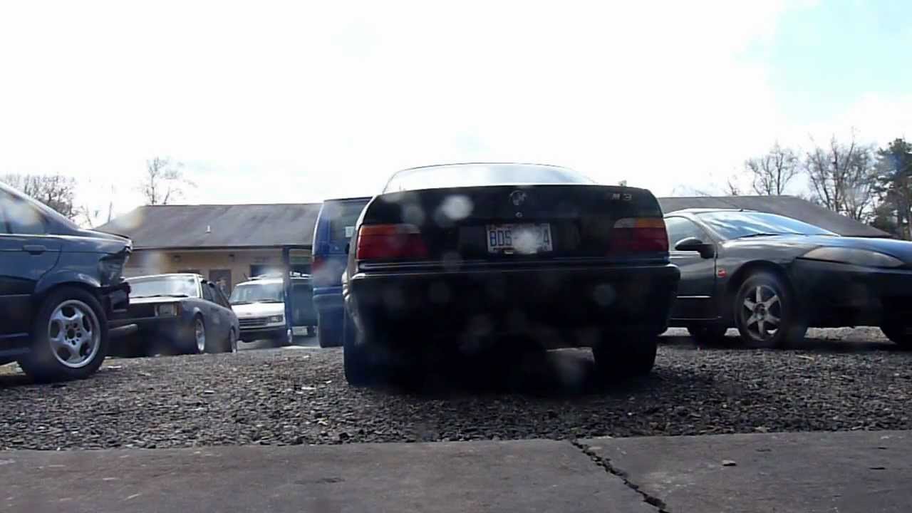 1jz M3 early morning backfires - YouTube