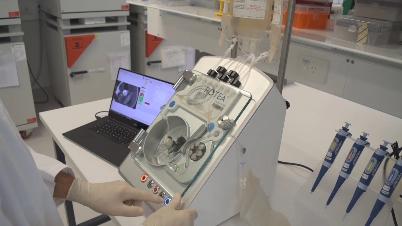Rotea - counterflow centrifuge - YouTube