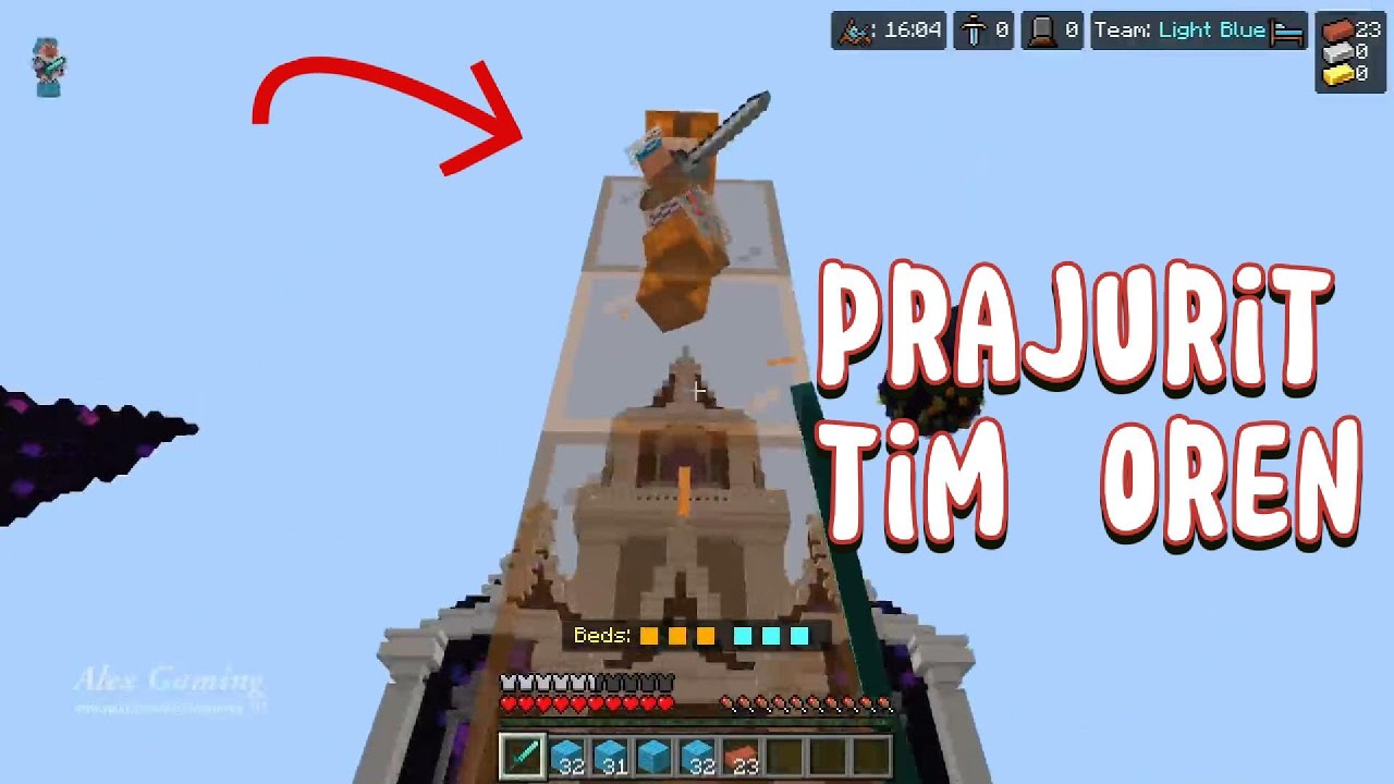 Bertarung Dengan Tim Oren | Minecraft Indonesia - YouTube
