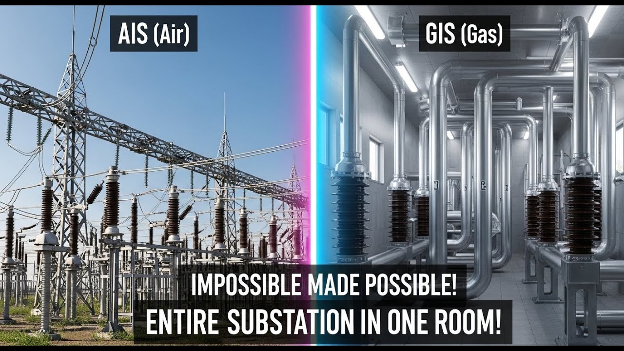 An Entire Substation in One Room! How GIS Works 3D Animation ...