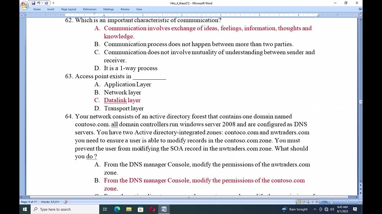 HNS LEVEL 4 COC Exam New 2015 2023 - YouTube