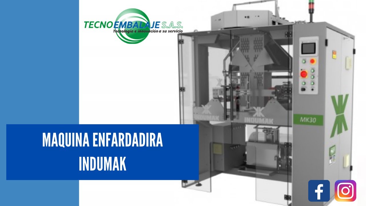 Maquina Enfardadora Indumak | TecnoEmbalaje S.A.S - YouTube