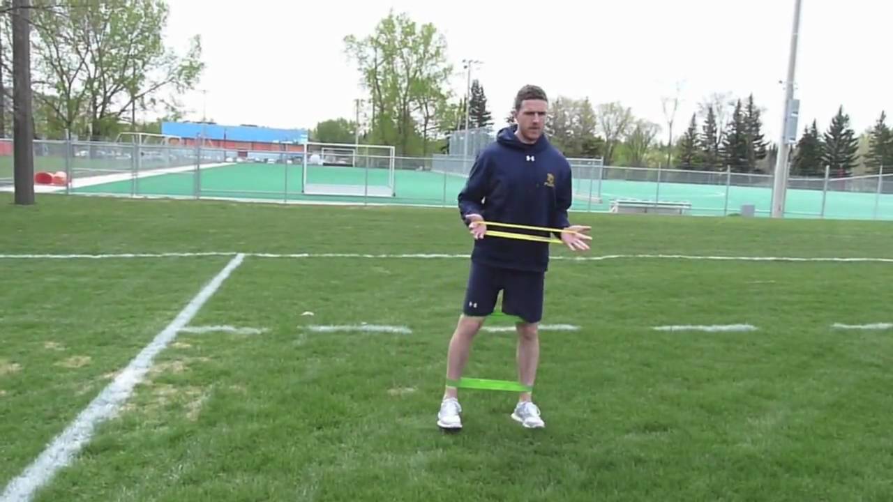 Lateral Mini-Band Walks (Straight Leg) - YouTube