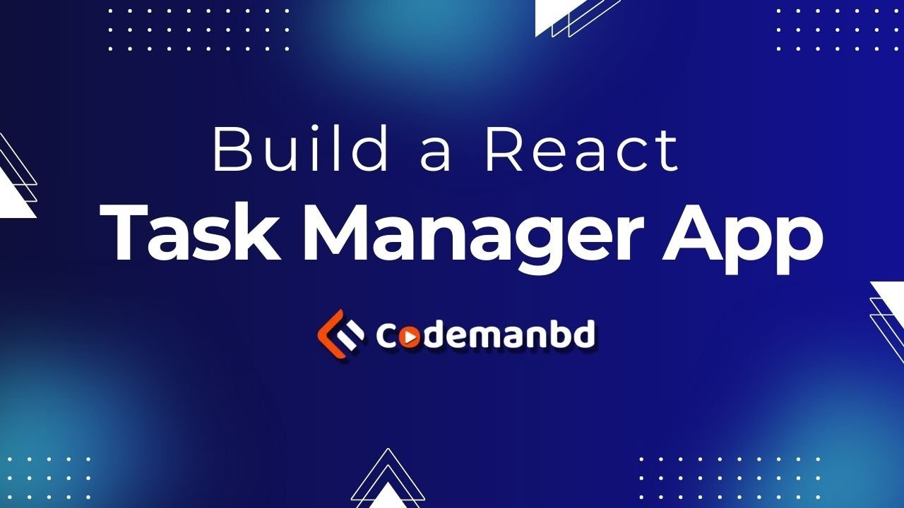 Build a React Task Manager App from Scratch - YouTube