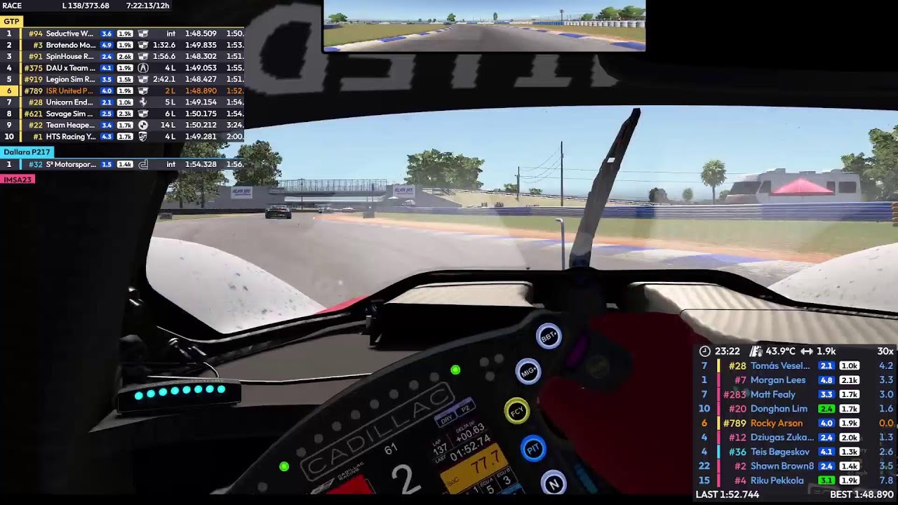 iracing 12 hours at Sebring - YouTube
