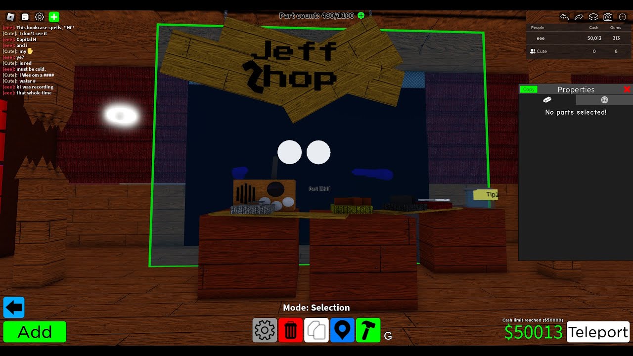 Jeff's shop in obby creator! - YouTube