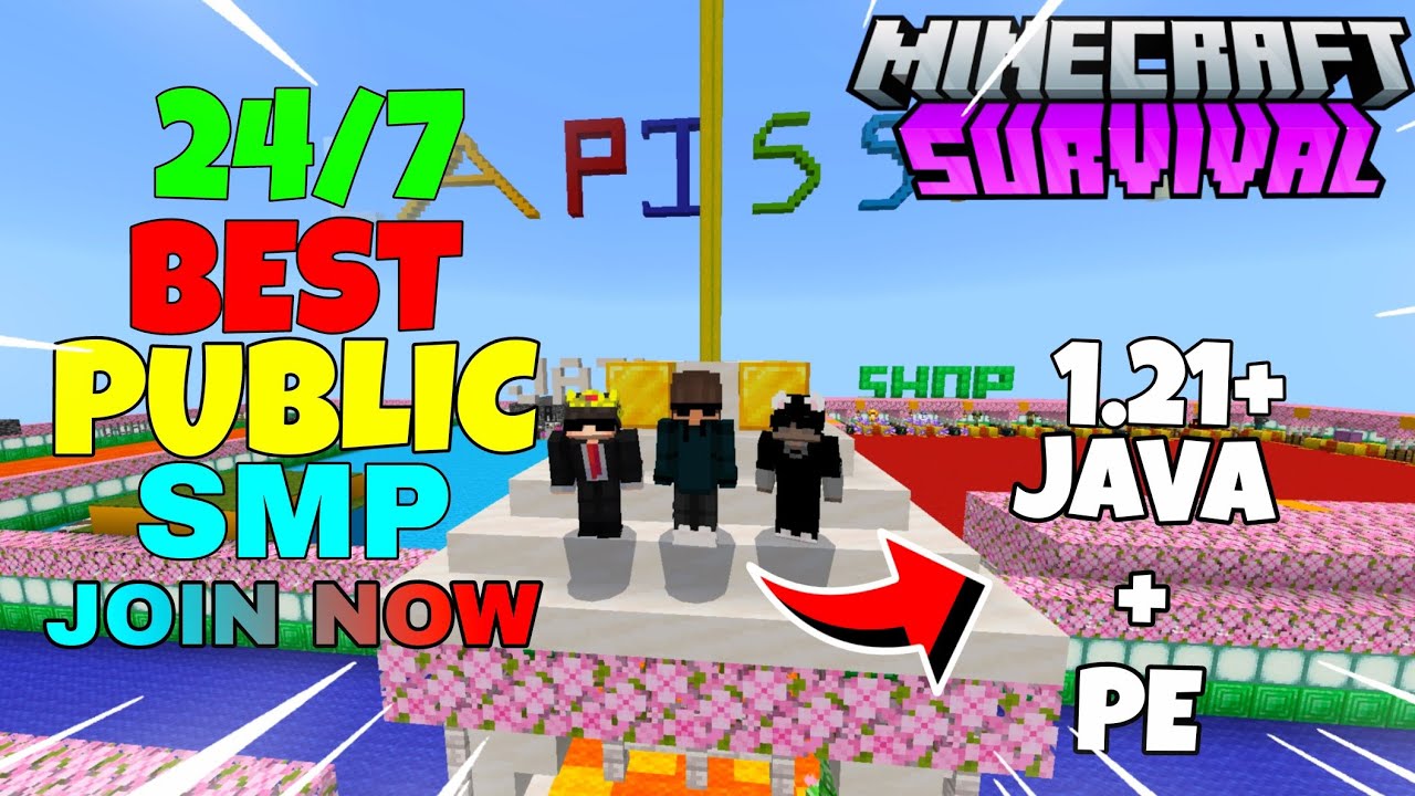 NEW Best Public smp for Minecraft java+pe | Java/Pe/Pojav | 1.21+ Best ...
