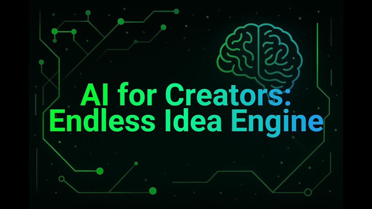 AI for Creators: Endless Idea Engine - YouTube