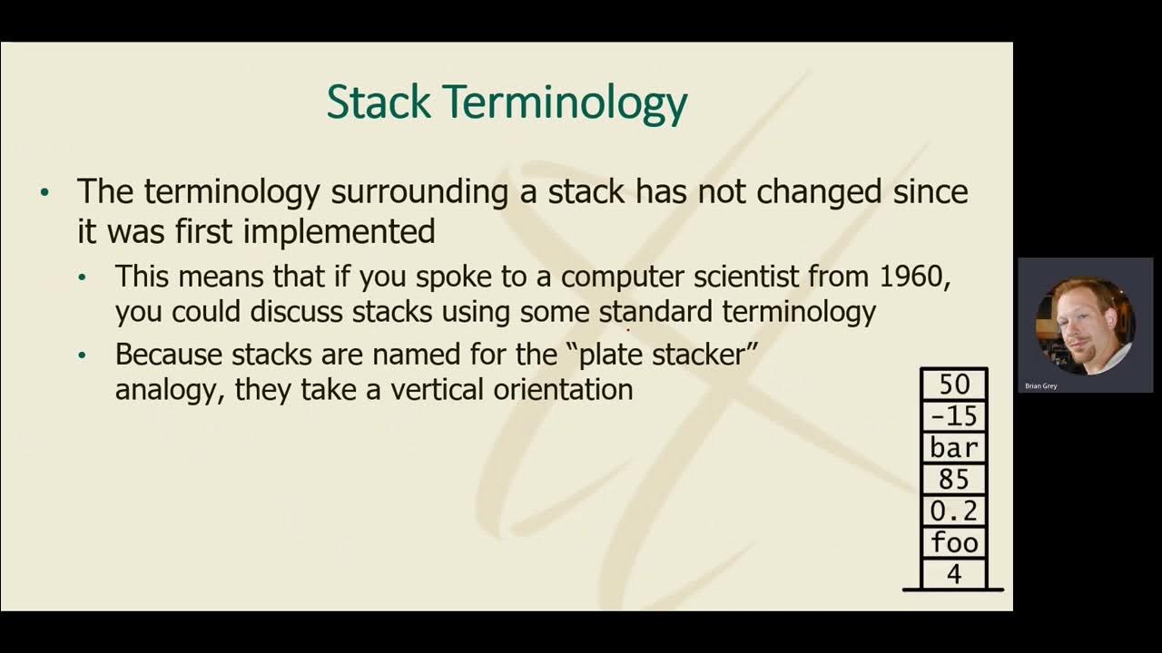 CISC 160 Module 05 Part 06 Stack Interface & Behaviors - YouTube