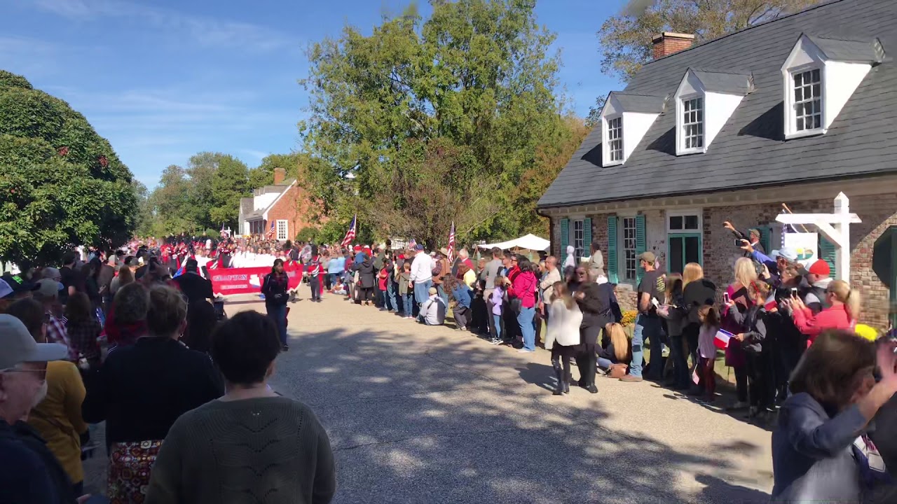 2019 Grafton Marching Clipper Band @Yorktown Day Parade - YouTube