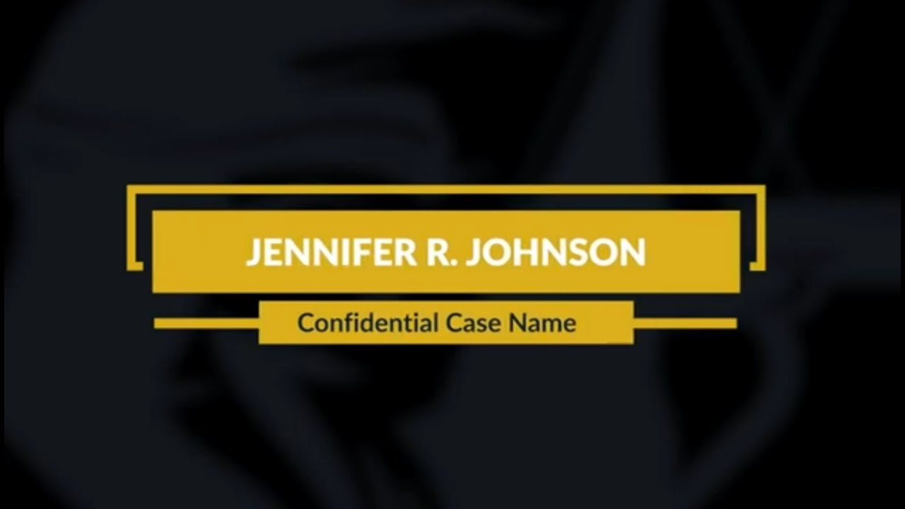 Jennifer R. Johnson/(case name is confidential) - YouTube