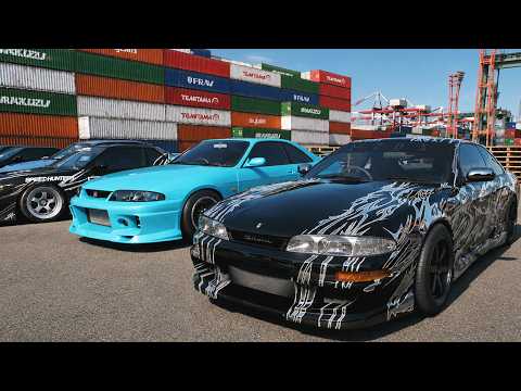R33 GTR Street Drifting at Tokyo Docks Was INSANE...