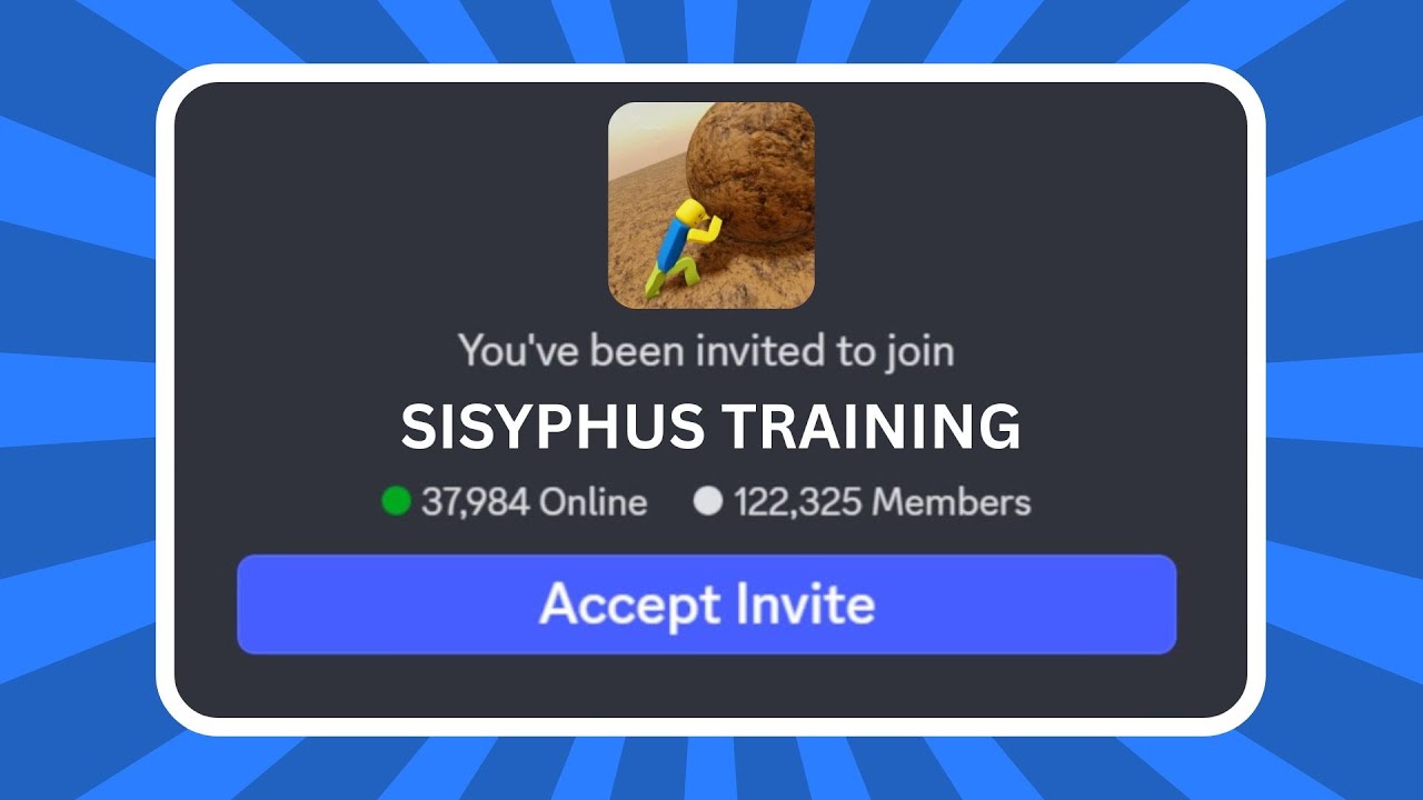 How to JOIN Sisyphus Training Discord Server (Roblox) – PC & Mobile ...