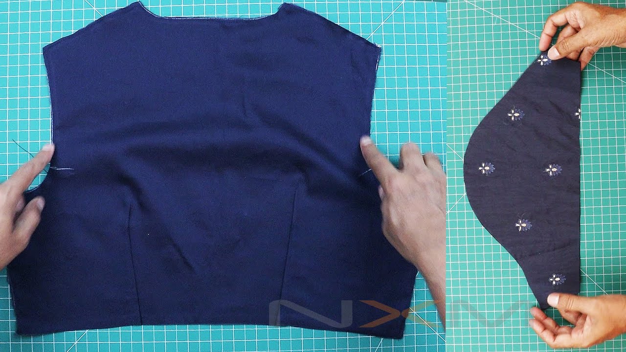 How to Sew a Saree Blouse | Back & Sleeves - Part 3 | DIY Saree Blouse Tutorial - YouTube