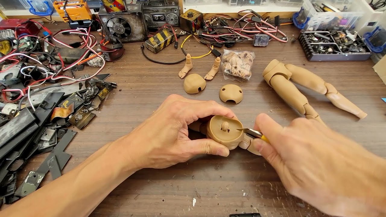 Body Painting Part 1. Base Colours. RC Animatronics By Danny Huynh ...