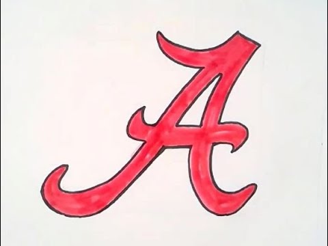 Let's draw the Alabama logo! - YouTube