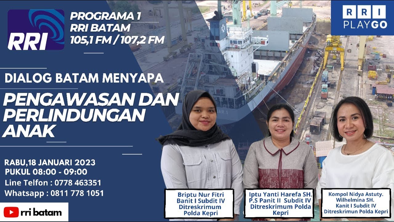 BATAM PAGI INI - DIALOG BATAM MENYAPA RRI BATAM - YouTube