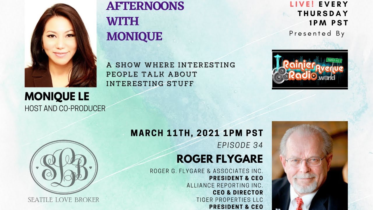 Afternoons with Monique 34 featuring Roger Flygare - YouTube