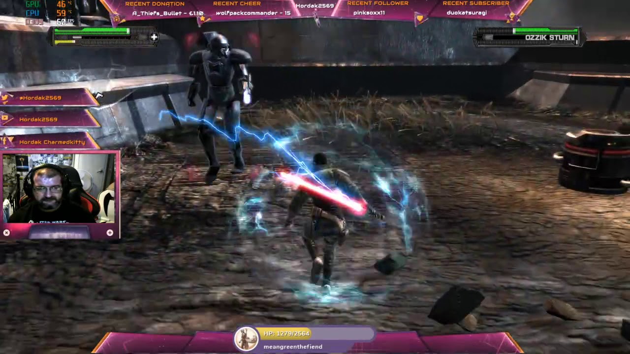 The Force Unleashed Ozzik Sturn Boss Fight - YouTube
