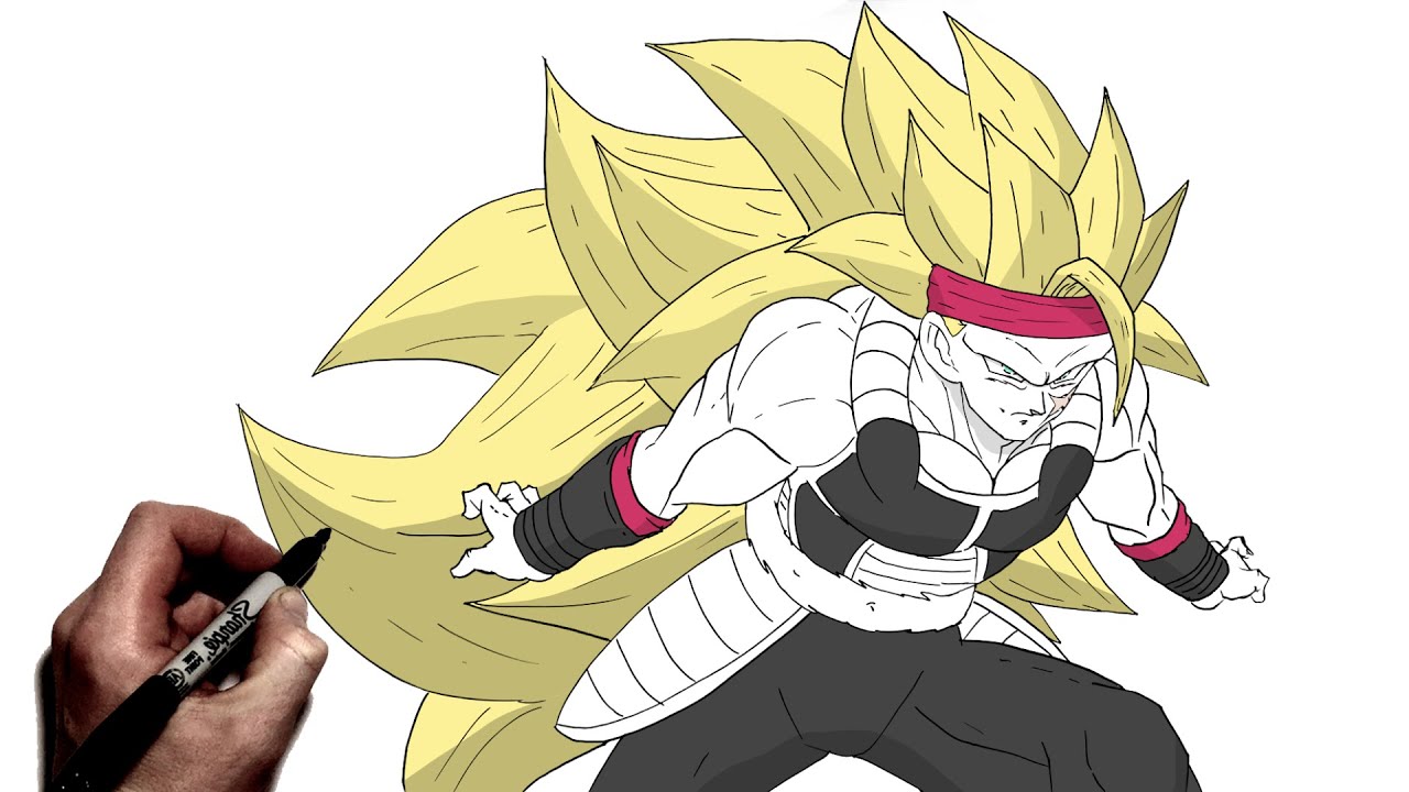 How To Draw SSJ3 Bardock | Step By Step | Dragon Ball - YouTube