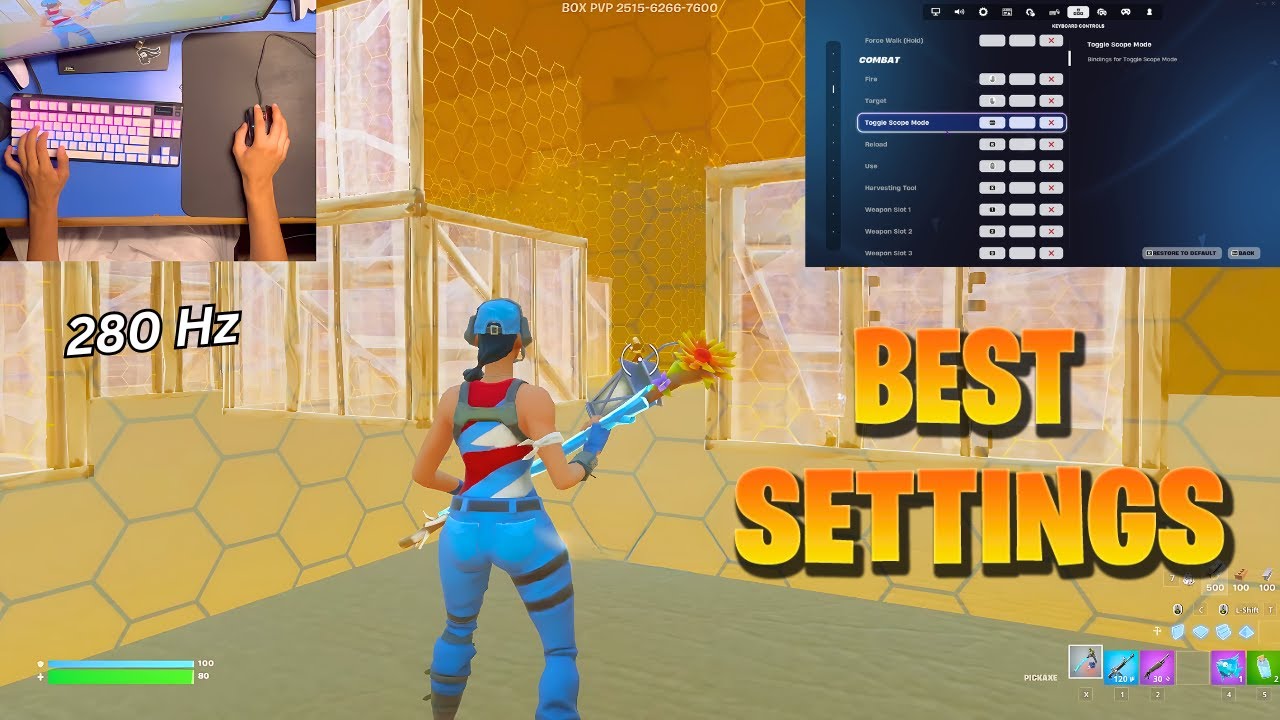 NEW BEST Keyboard & Mouse SETTINGS + Sensitivity in Fortnite Chapter 5 ...