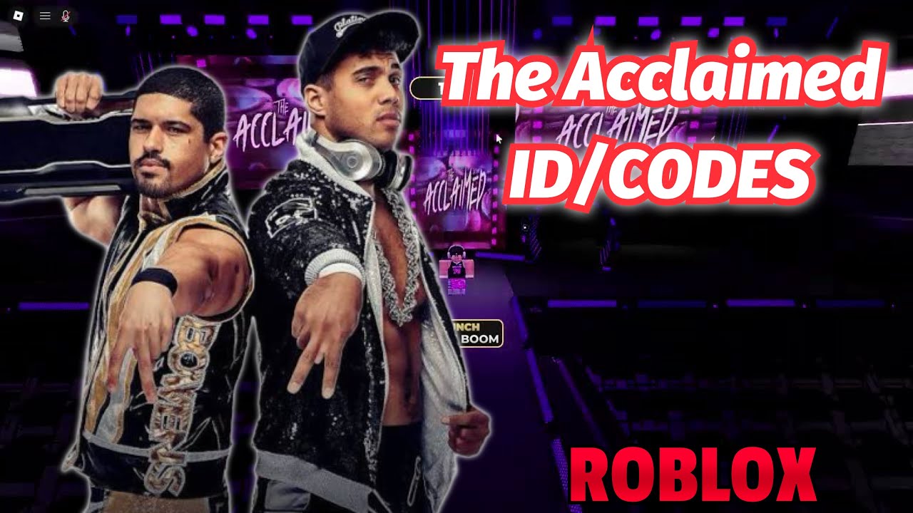 ROBLOX AEW: The Acclaimed Titantron CODES/ID! - YouTube