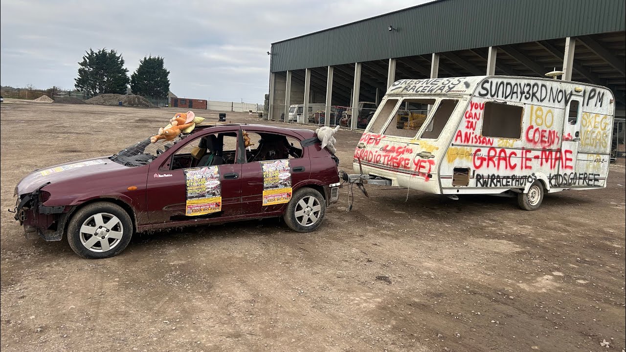 In Car Cam/On Board With 651 Gav Caravan Destruction Derby Skegness ...