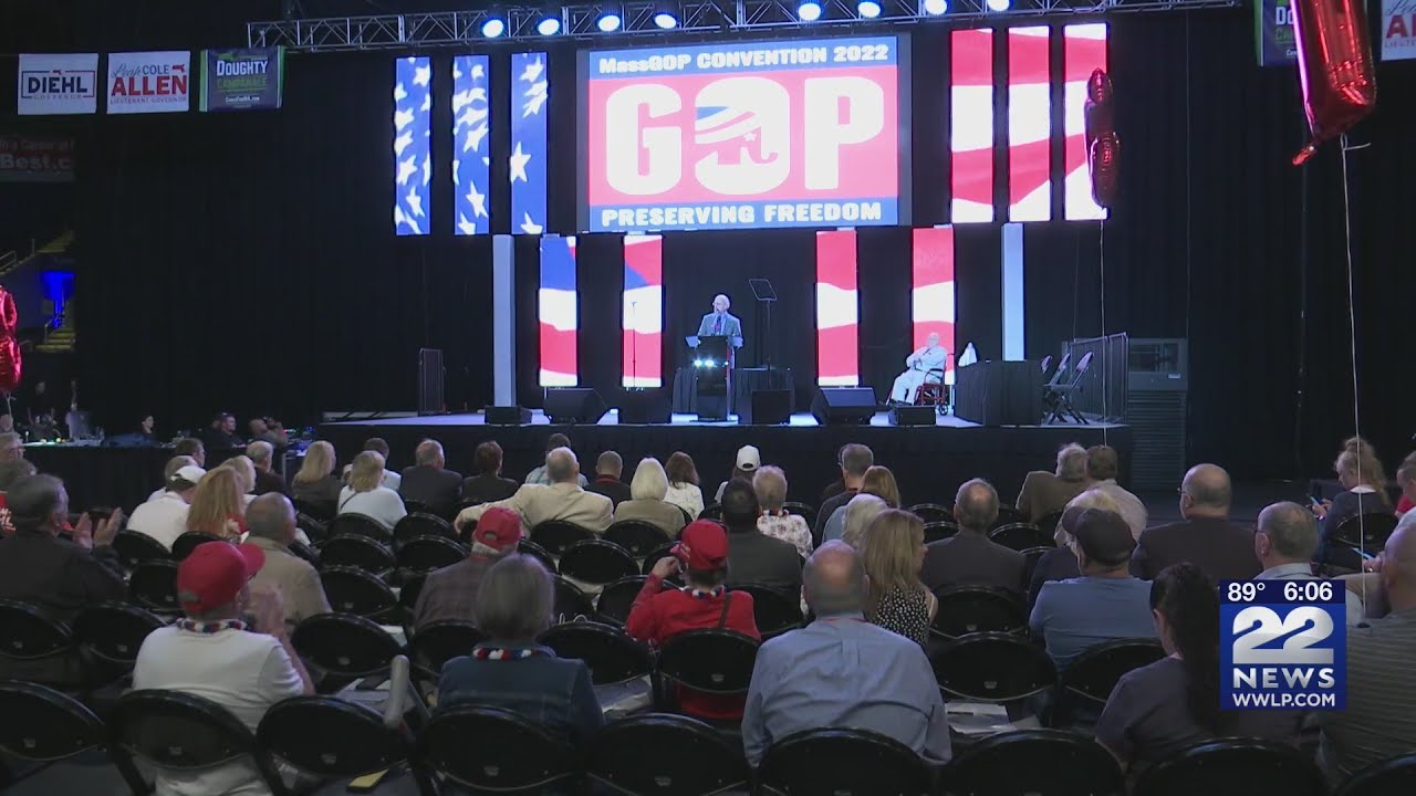 Massachusetts GOP holds convention in Springfield - YouTube