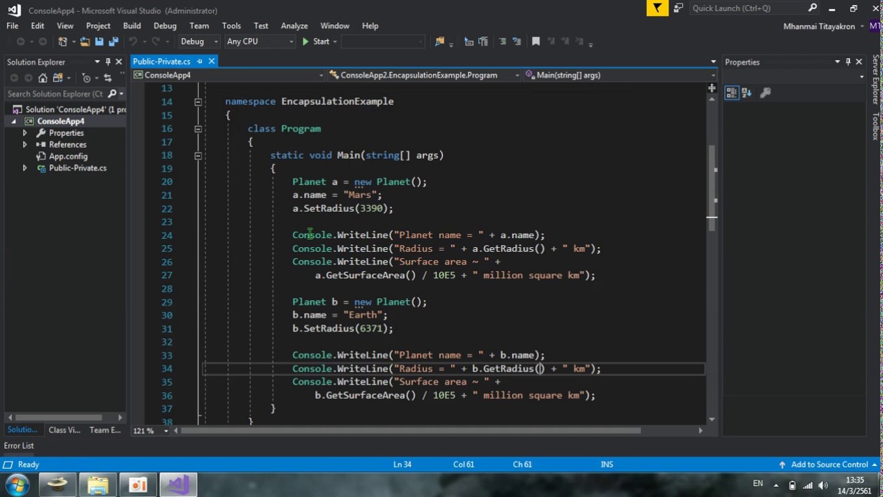 Present Example OOP and Example Access Modifier - YouTube