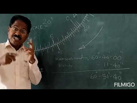 How to take reading on theodolite - YouTube