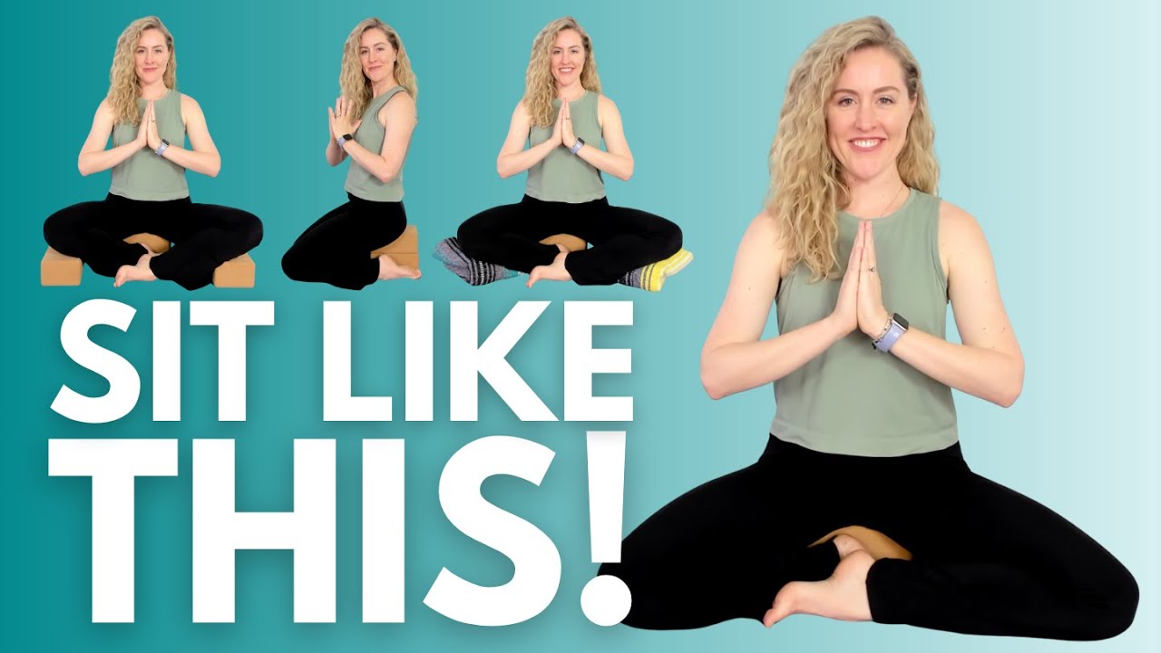 How to Sit Comfortably for Yoga and Meditation: Ease joint pain and ...