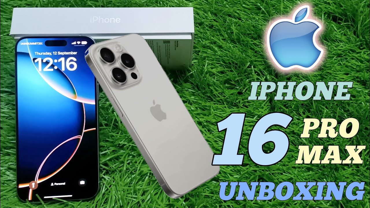 APPLE iPHONE 16 PRO MAX 5G UNBOXING (white titanium) iPHONE 16 PRO MAX ...