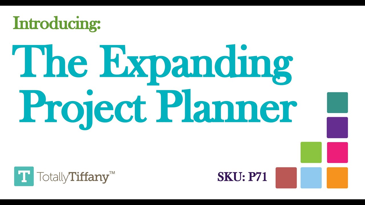 Expanding Project Planner by The ScrapRack a Totally-Tiffany Product ...