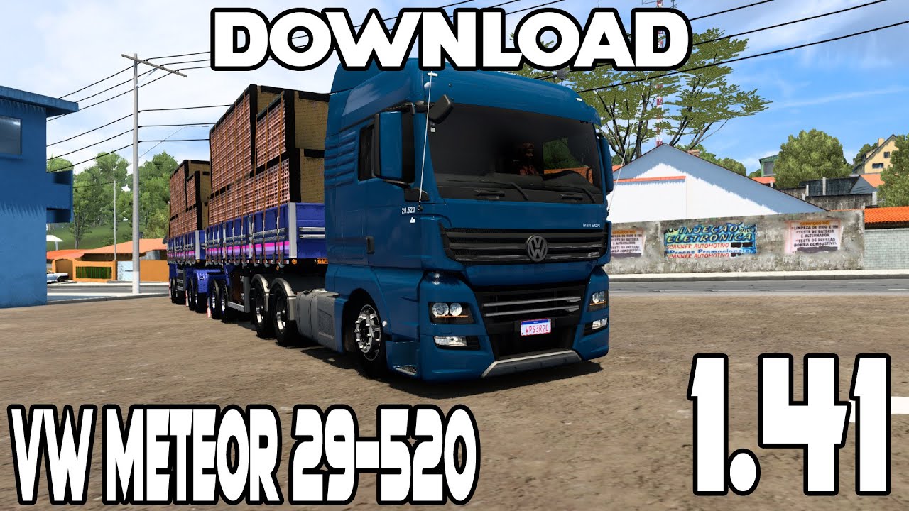 ETS2 1.41 - DOWNLOAD VW Meteor 29-520 - WNADERSON PORTES ! - YouTube